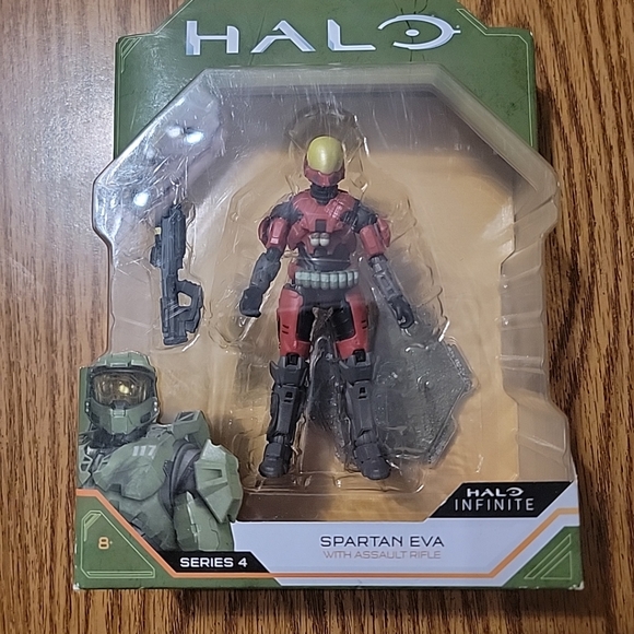 Toys | Halo Infinite Series 4 Spartan Eva W Assault Rifle 4 Action ...